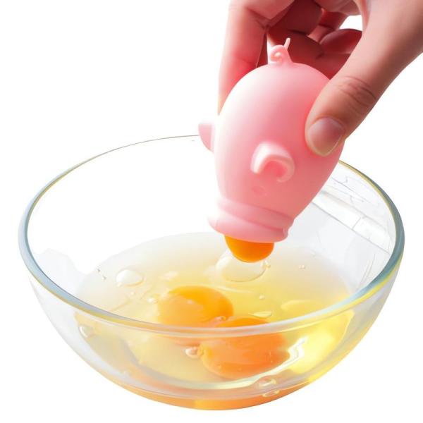 【商品名】　卵黄分離器 エッグセパレーター 卵 黄身 白身 分ける シリコーン製 セパレーター 雑貨 可愛い かわいい 動物形 卵黄身分け器 卵白分離器 【商品説明】　・?y?H?i?O???[?h??V???R?[???z?V???R?[...