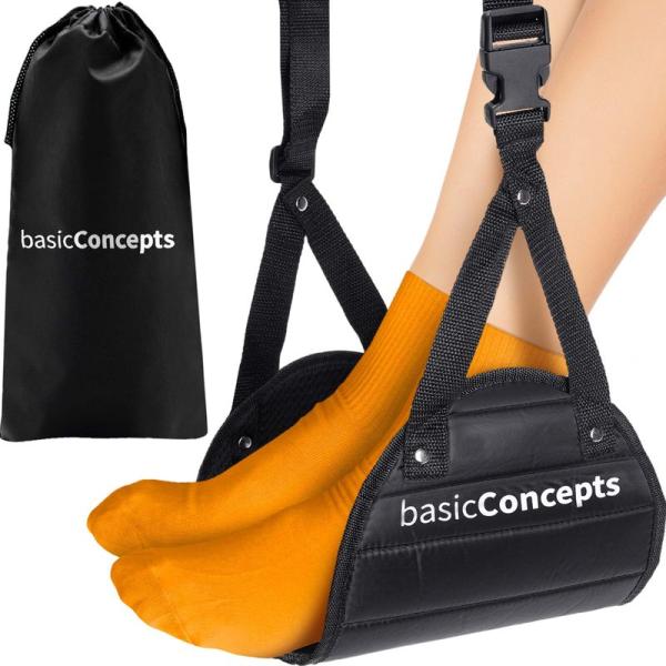 【商品名】　BASIC CONCEPTS 飛行機のフットハンモック (低反発) 完璧な飛行機またはオフィスのフットレストで足をリラックス-飛行機のトラベ 【商品説明】　・3??????|?W?V???? - ??s?@??t?b?g???X...