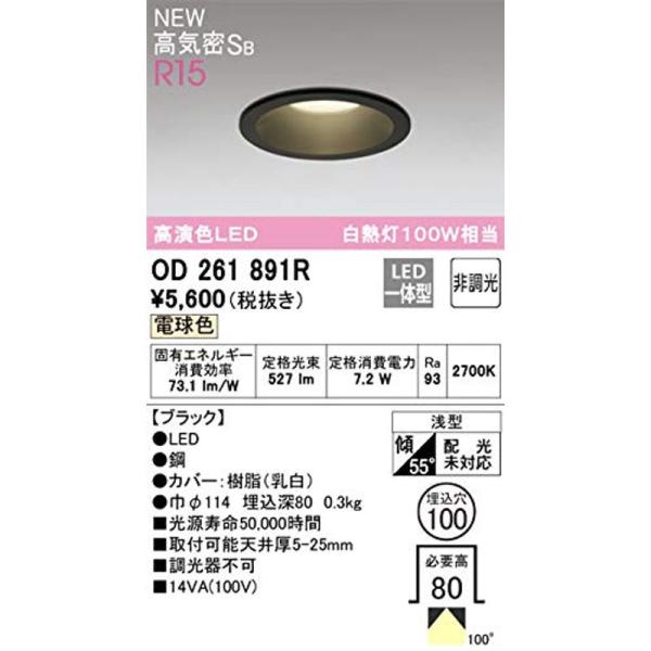 【商品名】　オーデリック ダウンライト OD261891ROD 261 891R 【商品説明】　・?I?[?f???b?N ?_?E?????C?g ?yOD261891R?z?yOD 261 891R?z 【サイズ】　高さ : 　横幅 :...