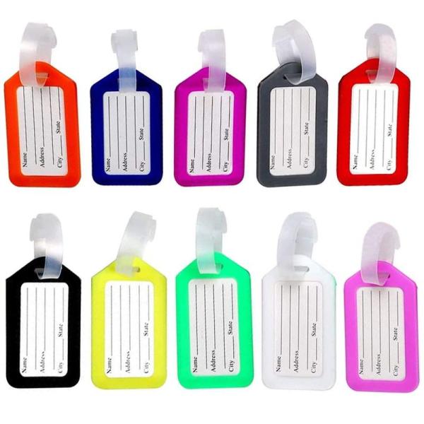 【商品名】　Maydahui 荷物 タグ 多色のスーツケース ID ラベル 名前 ラベルバッグ 名札 ラベル アクセサリー（10個、10色、各色1） 【商品説明】　・?p?b?P?[?W:10?????^?u??????A10?F?i???...