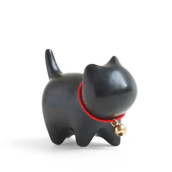 【商品名】　WOWTAC 猫 置物 玄関小物 インテリア飾り 木製招き猫 幸運 招き 誕生日プレゼント (黒檀) 【商品説明】　・??K?^?????????????L?A??????K?^???????L?????u?A?O???肪???...
