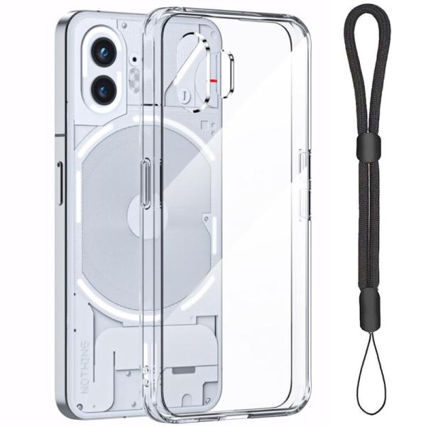 【商品名】　For Nothing Phone 2 ケース 軽量 TPU+PC素材 アジャスタブル・ランヤード付YCJDP黄変しない 落下防止 耐摩耗性 【商品説明】　・???y?p?b?P?[?W???e?z?F?P?[?X???q???...