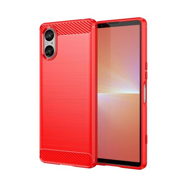 【商品名】　Xperia 5 V ケースMARR スマホケース 炭素繊維カバー TPU シリコン ケース 保護バンパー 弾力性付き Xperia 5 V 【商品説明】　・?y????@??z?F Xperia 5 V SOG12 /SO-5...