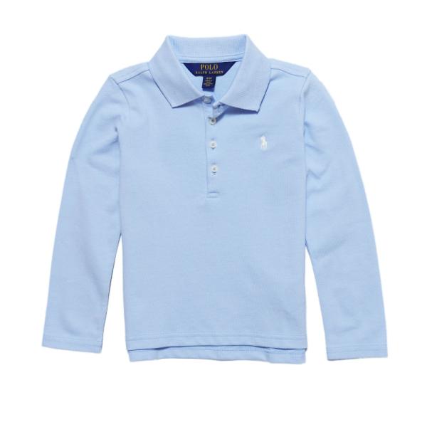ラルフローレンのUS直営店にて買い付けした新品です(新品タグ付)。通気性に優れたストレッチコットンメッシュのポロシャツ。学校にも着て行ける洗練された雰囲気と、公園で遊ぶときにもぴったりの快適な着心地を備えたアイテム。■USガールズ(AGE1...