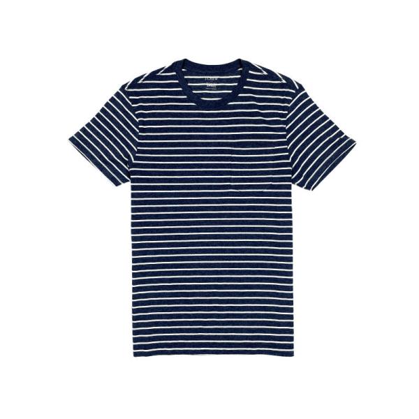 J.crewのUS直営店にて買い付けした新品です(新品タグ付)。 ■対象:メンズ ■カラー:Navy White Stripe ■スリムフィット ■素材：コットン100% ■サイズ表(cm) 《サイズ》 《S》  着丈67.5cm、身幅45...