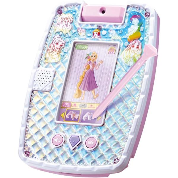 あこがれのディズニープリンセス達と遊んで学べるカメラ付きトイパッド！おきがえパターンは100万通り以上！自由にアイテムを組み合わせてプリンセス達をドレスアップしよう！