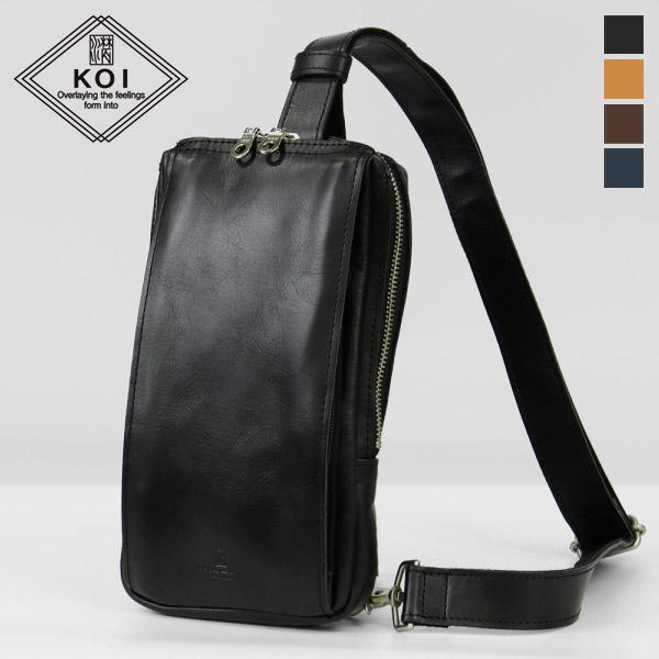 コーアイ KOI ボディバッグ SLANTING スランティング カーフレザー 2WAY ショルダーバッグ Ｓサイズ メンズ レディース ミニバッグ 日本製 各色 KOT-1007 | ブランド [正規取扱店]【キーワード】[爆買] コーア...