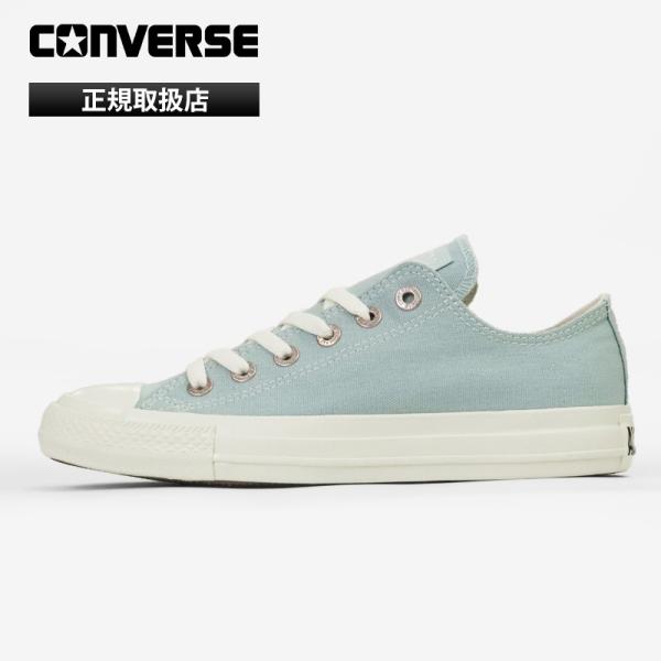 コンバース CONVERSE スニーカー レディース ALL STAR FLATEYELETS PG OX 靴 2026年春夏新作 2026SS バルカナイズ CLASSIC VULCANIZE ライトブルー 31318132 | ブランド...