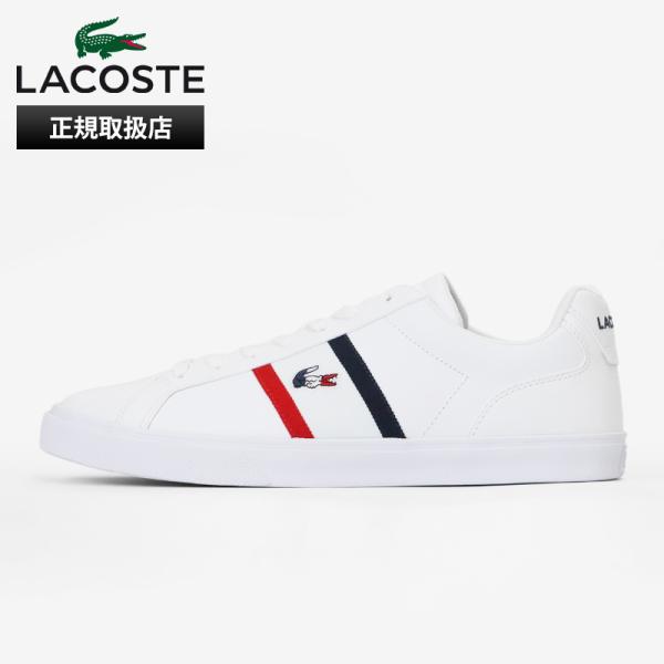 ラコステ LACOSTE スニーカー メンズ レロンドプロ トリコ LEROND PRO TRI 123 1 CMA 靴 レザー ホワイト 45CMA0055 407  WHT/NVY/RED | ブランド [正規取扱店]【キーワード】ラコ...