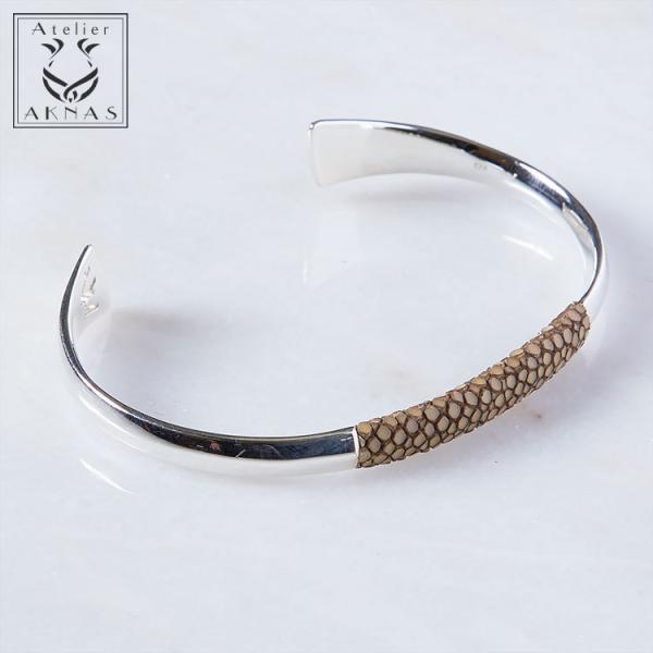 ガルーシャとシルバーのコンビブレスレット