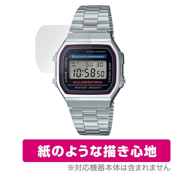 カシオ「CASIO Collection STANDARD A168WA」に対応した紙に書いているような描き心地の液晶保護シート！書き味向上タイプ OverLay Paper(オーバーレイ ペーパー)！表面の特殊加工により、まるで紙に書いて...