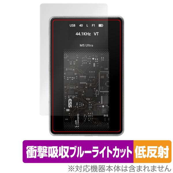 「MUSE HiFi M5 ULTRA」に対応した衝撃から保護する液晶保護シート！衝撃吸収低反射ブルーライトカットタイプ OverLay Absorber(オーバーレイ アブソーバー)！液晶画面の汚れやキズ付き、ホコリからしっかり保護します...