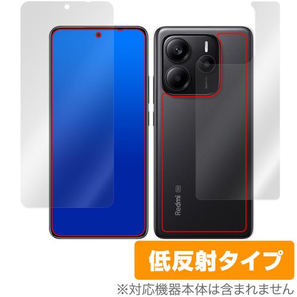 シャオミー「Xiaomi Redmi Note 14 5G」に対応した映り込みを抑える『表面・背面セット』の保護シート！低反射タイプ OverLay Plus(オーバーレイ プラス)！液晶画面の汚れやキズ付き、ホコリからしっかり保護します。...