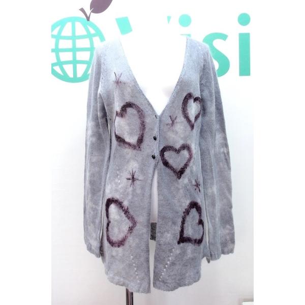 【商品名】【ANNA PARRINI アンナパリーニ】 ニットカーディガン レディース イタリア製 【カラー】グレー【サイズ】サイズ表記 ： なし（Mサイズ相当）・ ゆき丈83(平置) ・ 身幅48 ・ 着丈70【素材】表記タグなし（ウール...