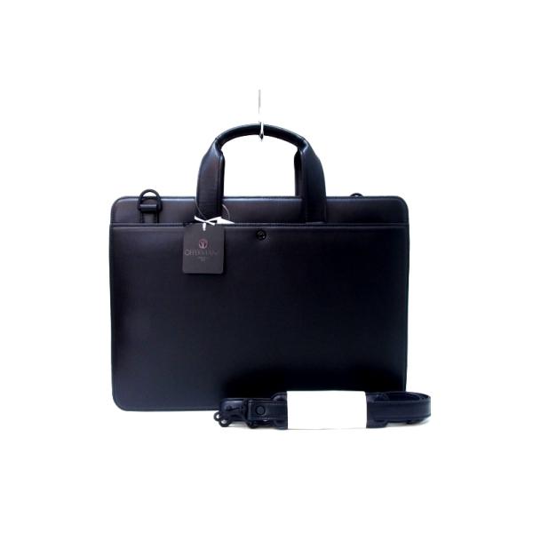 OFFERMANN オファーマン【商品名】【タグ付】 グローリエ ビジネスバッグ ブリーフケース A4サイズ収納可 7650901【カラー】ブラック【国内定価】121,000円【サイズ】W ・ 39ｃｍ*D ・8ｃｍ*H ・ 28ｃｍ【備考...