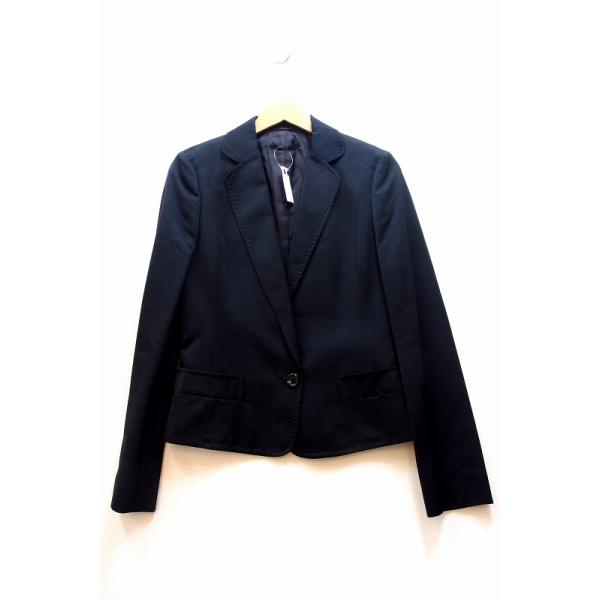 HUGO BOSS ヒューゴボス【商品名】レディース テーラードジャケット ポリエステルウール 【カラー】ブラック【サイズ】サイズ表記 ： ・IT40肩幅38(平置) ・ 身幅44 ・ 袖丈62 ・ 着丈 ・55【素材】・ポリエステル、ウー...