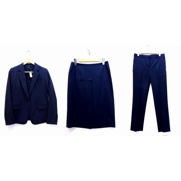 theory セオリー【商品名】スリーピース 3点 セットアップスーツ スカート パンツ TAILOR GABE2 PENCIL2 TREECA【カラー】ネイビー【商品説明】テーラードジャケット × ボトムス2点（テーパド スラックスパンツ...