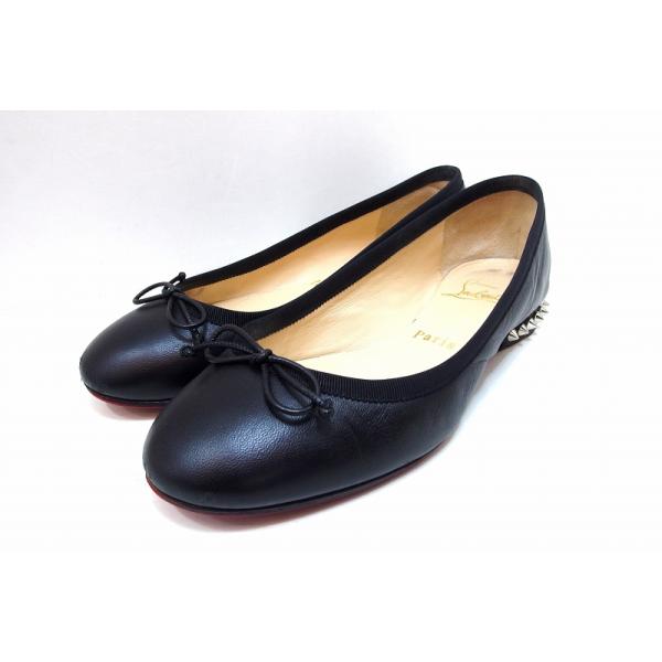 Christian Louboutin クリスチャンルブタン【商品名】スパイクスタッズ バレエシューズ 21ｃｍ相当 1190305【カラー】ブラック【商品説明】LA MASSINE FLAT（ラ・マシーン・フラット）【サイズ】サイズ表記 ...