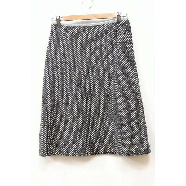 UNITED ARROWS ユナイテッドアローズ【商品名】FACADE GREEN　チェック　ウールスカート 【カラー】グレー/ホワイト【サイズ】サイズ表記 ： 38・ ウエスト(平置)33 ・ 着丈60【素材】写真を参照下さい。【季節の目...
