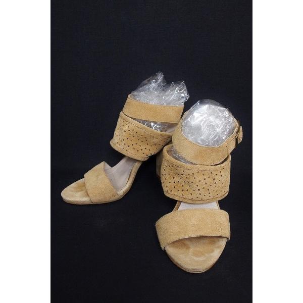 【商品名】MASSIMO BALDI 　スエード　オープントゥサンダル 【カラー】ベージュ系【サイズ】サイズ表記 ： 36（23.0ｃｍ相当）・ ヒール高さ8.5ｃｍ・ ヒール残 8/10【素材】スエード【季節の目安】春夏【コンディションレ...