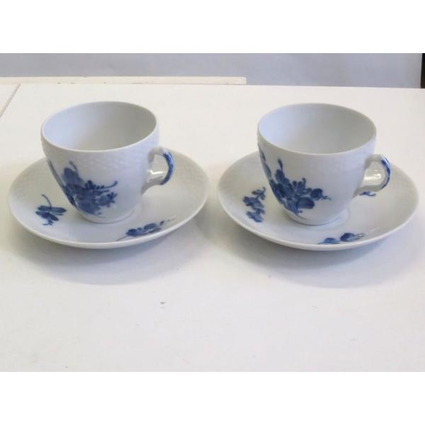 ROYAL COPENHAGEN ロイヤル コペンハーゲン【商品名】ブルーフラワー カップ＆ソーサー 072/073 ２客 【カラー】ホワイト|ブルー【サイズ】口径 ・8cm高さ ・7cmソーサー経 ・14.5cm【コンディションレベル】B...