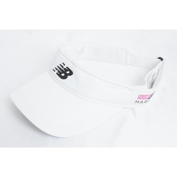 new balance ニューバランス【商品名】名古屋ウィメンズマラソン2020　記念サンバイザー JACR0673【カラー】白【サイズ】フリー*つば幅6.5ｃｍ【素材】ナイロン100％【コンディションレベル】N・（未使用） [全体］未使用...