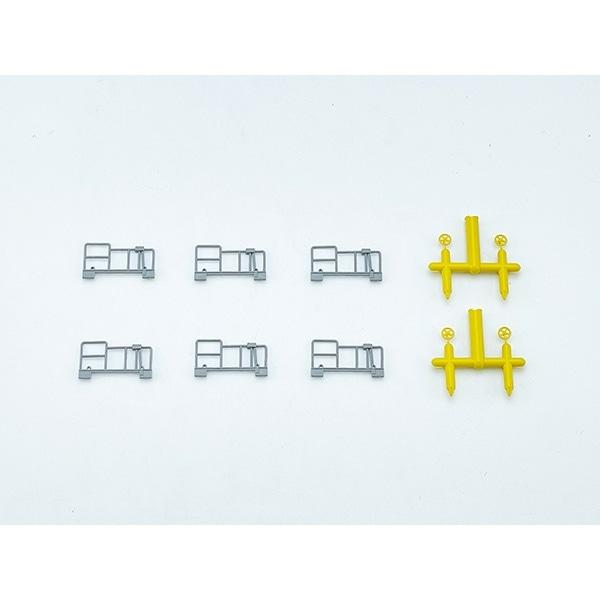 メーカー：TOMIX型番　　：PP0810商品名　：コキ１０７部品Ａ（手すり・グレー・6個入、ハンドル・4個入）標準価格：基本￥1,320-(税込）・コキ１０７