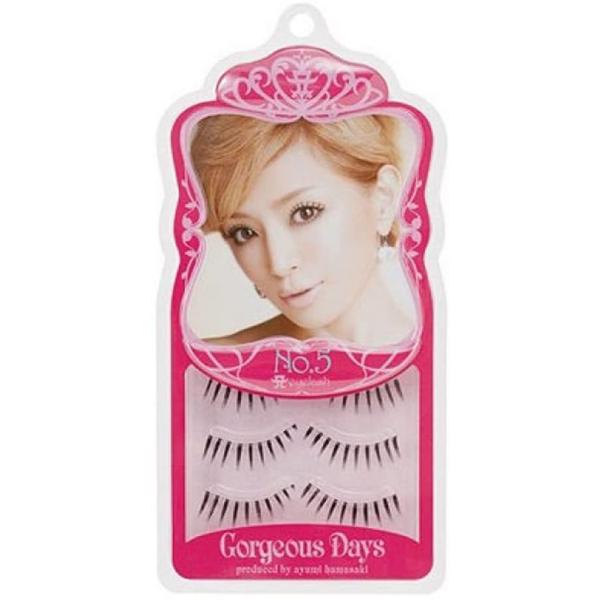 商品説明エーアイラッシュ ゴージャスデイズ 上まつげ NO.5  3ペア入り女の子の瞳を可愛らしく上品に演出してくれる浜崎あゆみプロデュースの上つけまつげ(つけまつ毛)です。まつげの生え際になじみ、自分の目のカーブに優しくフィットする透明軸...