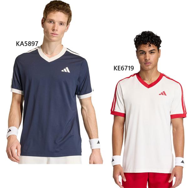 S M L XL 2XL KA5897(レジェンドインク) KE6719(チョークホワイト) 大きいサイズ メンズテニスウェア おしゃれ オシャレ かっこいい  メンズ半袖シャツ メンズトップス 男性用 MEN adidas 最安値に挑戦！
