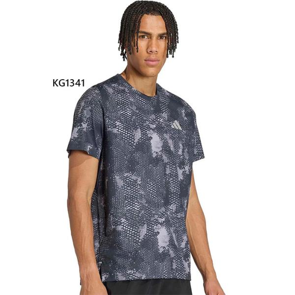 XS S M L XL 2XL 3XL KG1341(スレート×オーロラO) 大きいサイズ マラソンシャツ ランニングシャツ おしゃれ オシャレ かっこいい  メンズ半袖シャツ メンズトップス 男性用 MEN adidas 最安値に挑戦！