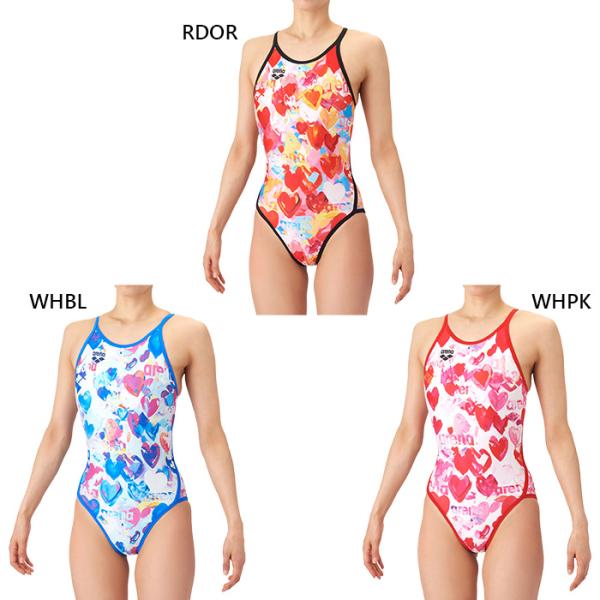 S M L RDOR(レッド×オレンジ) WHBL(ホワイト×ブルー) レディース水着 レディース競泳水着 レディース競泳用水着 女性水着 おしゃれ オシャレ かわいい 女性用 ウィメンズ LADY WOMEN 最安値に挑戦！ arena