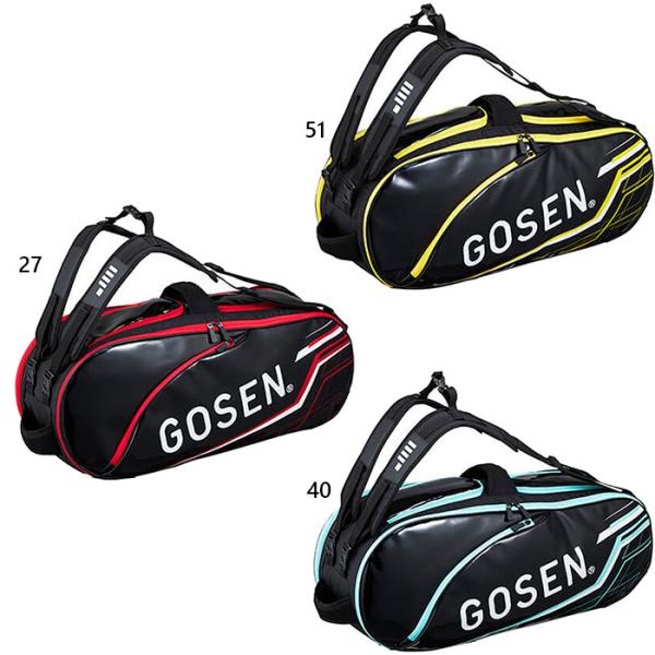 _ 27(レッド) 40(ミント) 51(イエロー) 鞄 テニスバッグ ラケットバッグ スポーツバッグ おしゃれ オシャレ 男性用 女性用 ユニセックス 男女兼用 両用 最安値に挑戦！ GOSEN