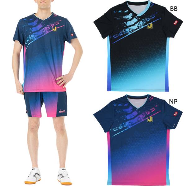 XXS XS S M L XL XXL 4L 5L BB(ブラック×ブルー) NP(ネイビーピンク) 大きいサイズ 卓球シャツ おしゃれ オシャレ かわいい  かっこいい 男性用 女性用 ユニセックス 男女兼用 両用 JUIC 最安値に挑戦！