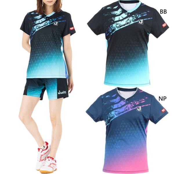 S M L XL XXL BB(ブラック×ブルー) NP(ネイビーピンク) 大きいサイズ 卓球シャツ おしゃれ オシャレ かわいい 女性用 ウィメンズ LADY WOMEN JUIC 最安値に挑戦！  ランキング受賞