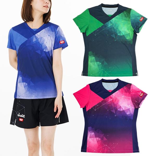 S M L XL XXL BL(ブルー) GR(グリーン) PI(ピンク) 大きいサイズ 卓球シャツ おしゃれ オシャレ かわいい 女性用 ウィメンズ LADY WOMEN JUIC 最安値に挑戦！