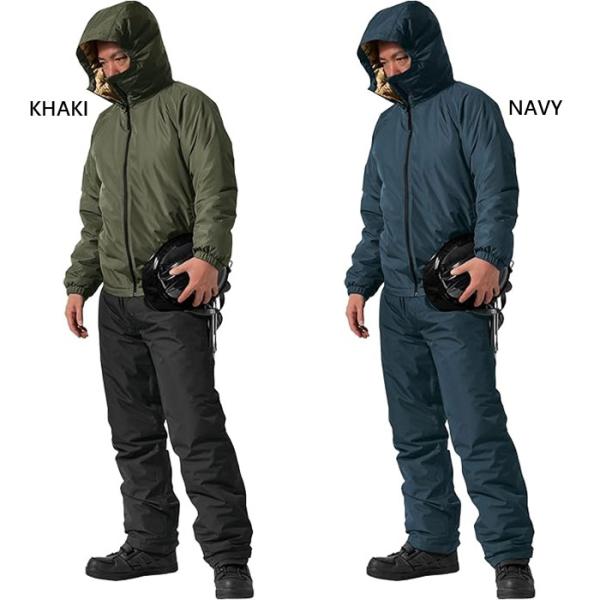 M L LL EL 4L KHAKI(カーキ×ブラック) NAVY(ネイビー) 雨具 かっぱ おしゃれ オシャレ かっこいい かわいい 男性用 女性用 ユニセックス 男女兼用 両用 最安値に挑戦！ Makku