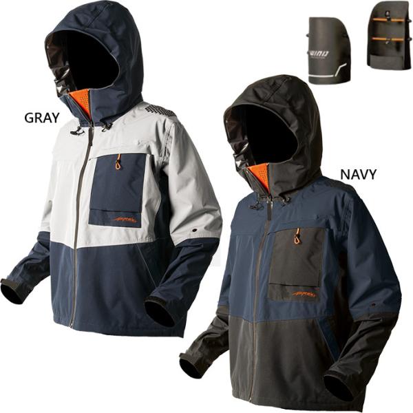 M L LL EL 4L GRAY(グレー) NAVY(ネイビー) 大きいサイズ 雨具 かっぱ おしゃれ オシャレ かっこいい 男性用 MEN Makku 最安値に挑戦！