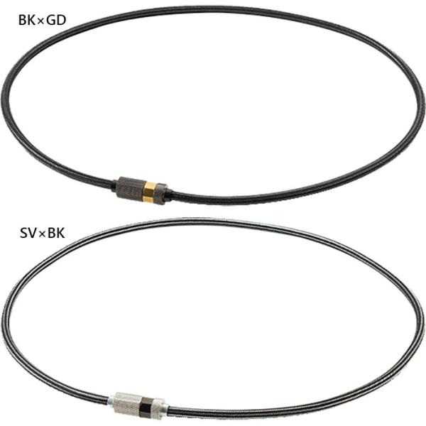 50cm BK×GD(ブラック×ゴールド) SV×BK(シルバー×ブラック) おしゃれ オシャレ 男性用 女性用 ユニセックス 男女兼用 両用 最安値に挑戦！ phiten