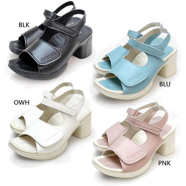 S(22.0-22.5cm) M(23.0-23.5cm) L(24.0-24.5cm) LL(25.0-25.5cm) BLU(ブルー) OWH(オフホワイト) PNK(ピンク) 靴 フットウェア レディースサンダル つっかけ おしゃれ ...