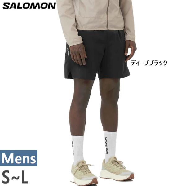 S M L ディープブラック ジョギングパンツ マラソンパンツ ランニングパンツ おしゃれ オシャレ かっこいい 男性用 MEN Salomon 最安値に挑戦！