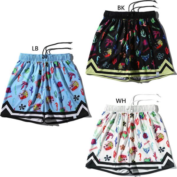 S M L XL BK(ブラック) LB(ライトブルー) WH(ホワイト) バスケットボールパンツ バスケパンツ バスケウェア おしゃれ オシャレ かわいい かっこいい 男性用 女性用 ユニセックス 男女兼用 両用 最安値に挑戦！ SPAL...