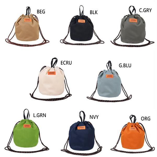 11リットル BEG(ベージュ) BLK(ブラック) CGRY(チャコールグレー) ECRU(エクリュ) GBLU(グレーブルー) LGRN(ライトグリーン) NVY(ネイビー) ORG(オレンジ) 鞄 カバン かばん バック バッグ おし...