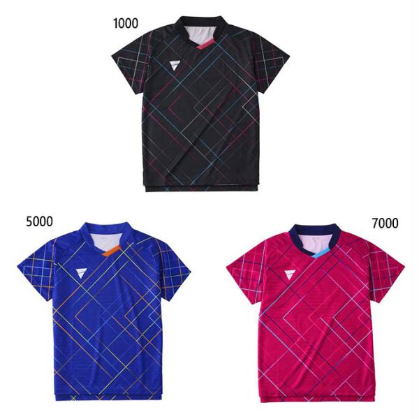 2XS XS S M L XL 2XL 3XL 4XL 1000(ブラック) 5000(ブルー) 7000(ピンク) 大きいサイズ 卓球シャツ おしゃれ オシャレ かっこいい  かわいい 男性用 女性用 ユニセックス 男女兼用 両用 VIC...