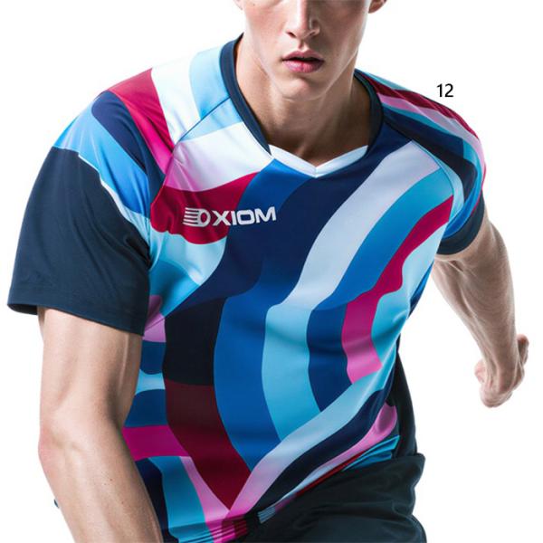 XS S M L XL 2XL 12(ブルー) 大きいサイズ 卓球シャツ おしゃれ オシャレ かっこいい  かわいい 男性用 女性用 ユニセックス 男女兼用 両用 XIOM 最安値に挑戦！