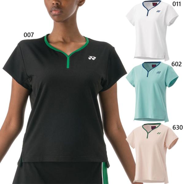 S M L O XO 007(ブラック) 011(ホワイト) 602(クリアーミント) 630(ピンクベージュ) 大きいサイズ テニスウェア バドミントンウェア おしゃれ オシャレ かわいい 女性用 ウィメンズ LADY WOMEN YON...