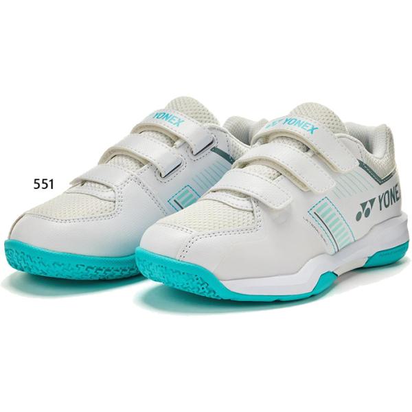 20.0cm 21.0cm 22.0cm 551(ホワイト×ミント) 靴 フットウェア キッズシューズ ジュニアシューズ 子供用 子ども おしゃれ オシャレ キッズ ユース 子供用 YONEX 最安値に挑戦！