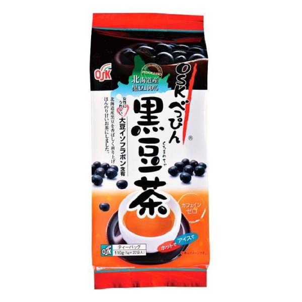 本品は、北海道産黒豆100％を香ばしく焙煎し、ほんのり甘いお茶に仕上げました。ティーバッグは無漂白紙を使用しております。カフェインは含まれておりませんので、お子様からお年寄りまで安心してご愛飲いただけます。ホットでもアイスでもおいしい、べっ...