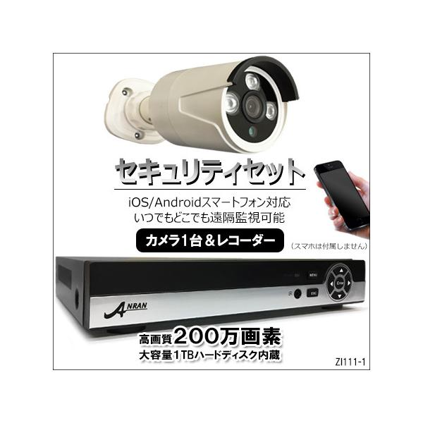 【発売日：2014年03月22日】■店舗やご家庭でのセキュリティーに簡単にモニターで監視可能です。■防犯カメラ1台と1TBハードディスク内蔵レコーダーのセキュリティセットです。■PCやスマホ・タブレット（iOS/Android）でどこからで...