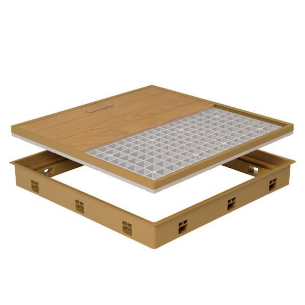 型：標準型サイズ：600×600 mmタイプ：フローリング合わせタイプ※板厚15mm専用です。開口寸法：606×606 mmフローリング切断寸法：577.5×577.5 mm色・柄：アイボリー（IV）・ナチュラル（NL）・ミディアムブラウン...