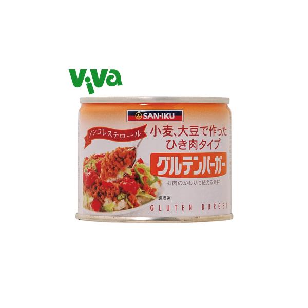 ■商品名：　　グルテンバーガー■内容量：　　180g■原材料：　　小麦たんぱく、大豆たんぱく(遺伝子組換えでない)、大豆油、小麦でんぷん、しょうゆ、植物たん白酵素分解物、塩、酵母エキス、砂糖、コンブ末■賞味期限：　2年■保存方法：　直射日光...